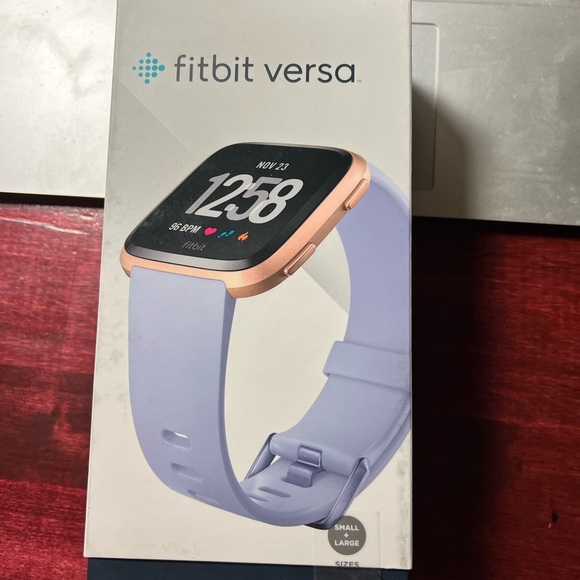 fitbit | Wearables | Fitbit Versa Smartwatch Rose Gold And Lavender ...